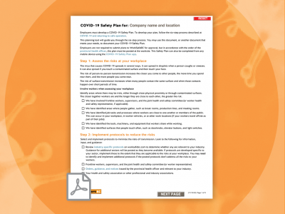 COVID-19 Safety Plan - Manufacturing Safety Alliance of BC 2025