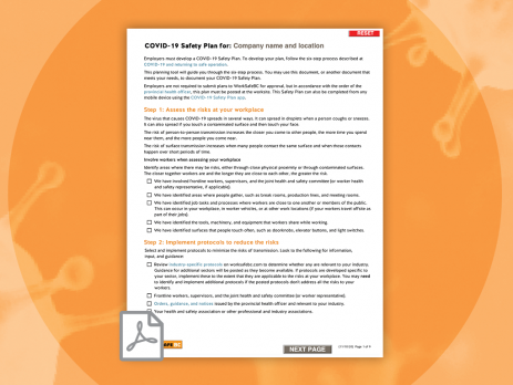 COVID-19 Safety Plan - Manufacturing Safety Alliance of BC 2025